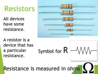 Resistance in electricity for physics.pptx