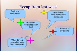 Resistance and process consultation | PPT