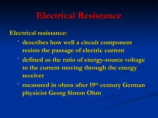 Resistance-introduction to the semiconductor industry-NEW. | PPT