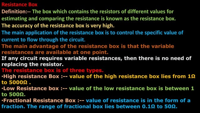 Resistance box | PPTX | Computer Networking | Computing