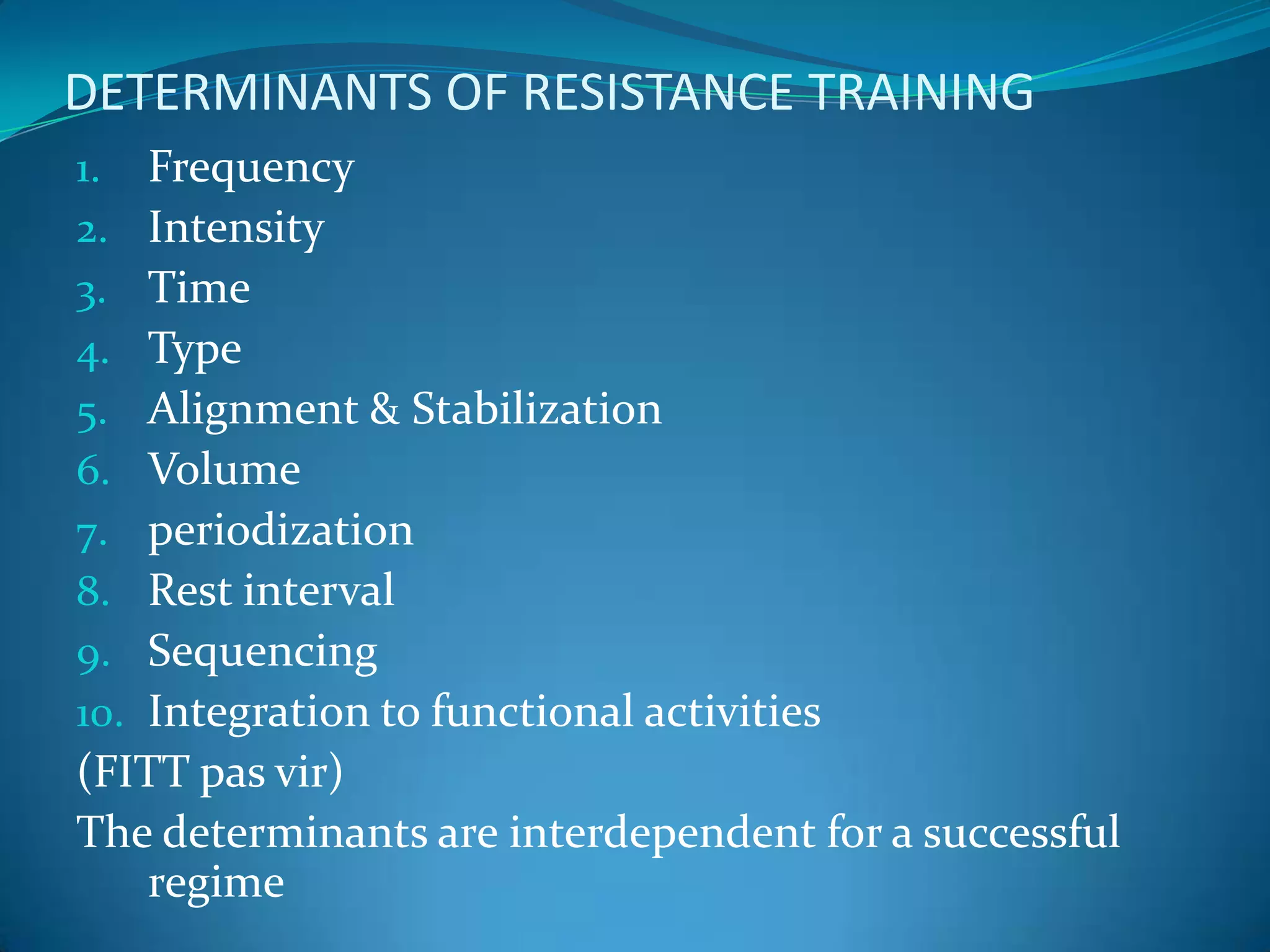 Resistance exercise | PPTX