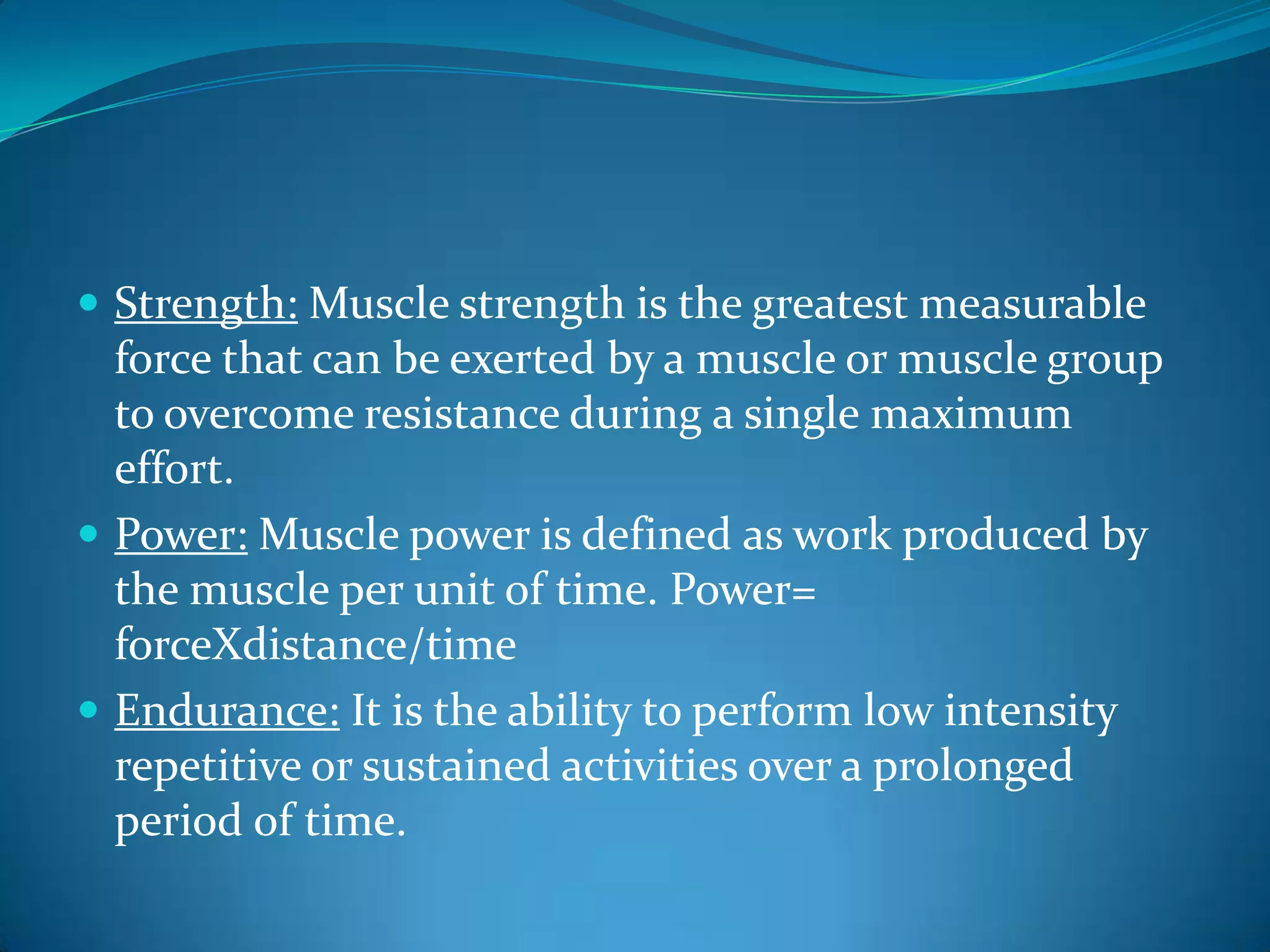 Resistance exercise | PPTX