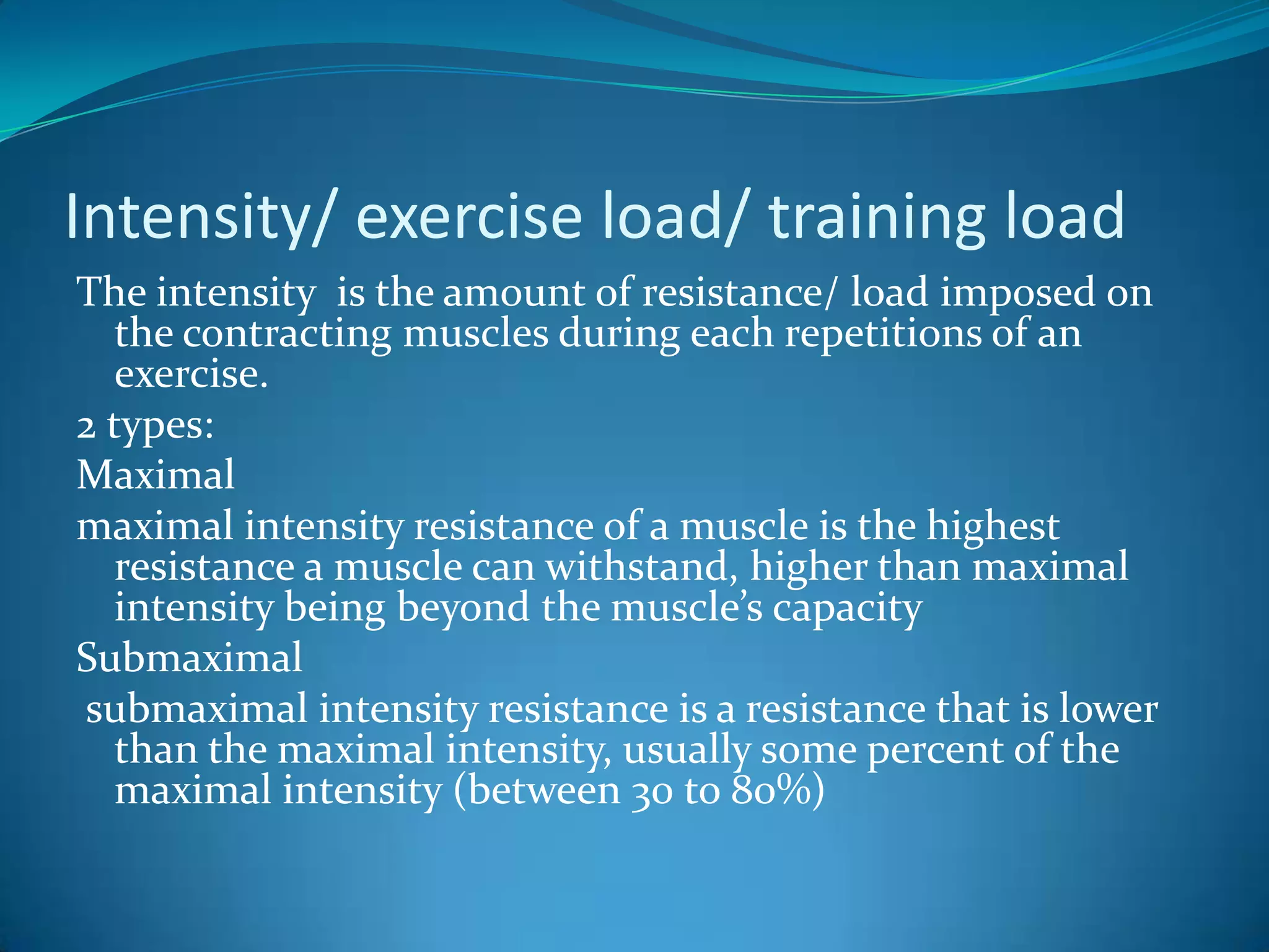 Resistance exercise | PPTX
