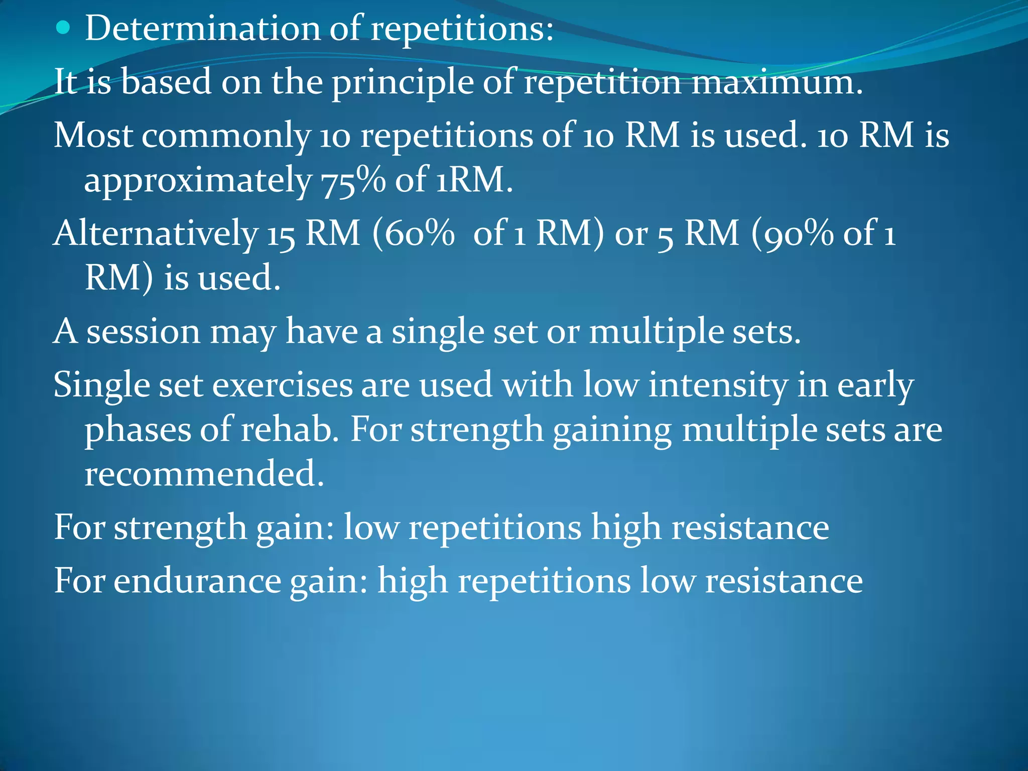 Resistance exercise | PPTX