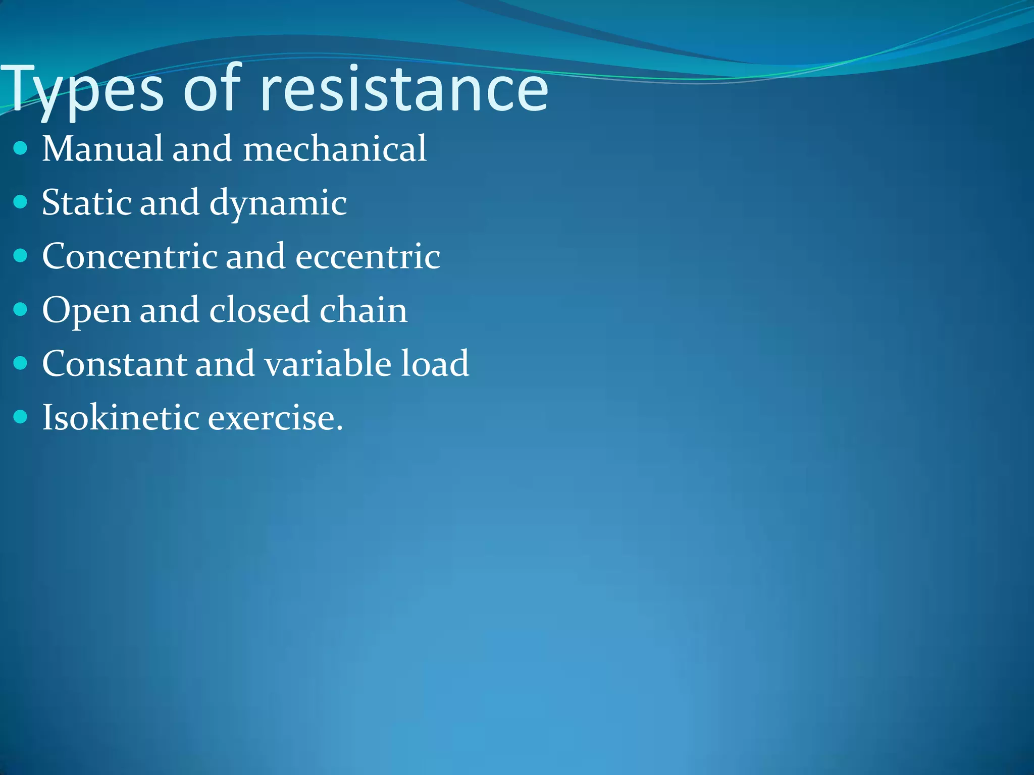 Resistance exercise | PPTX