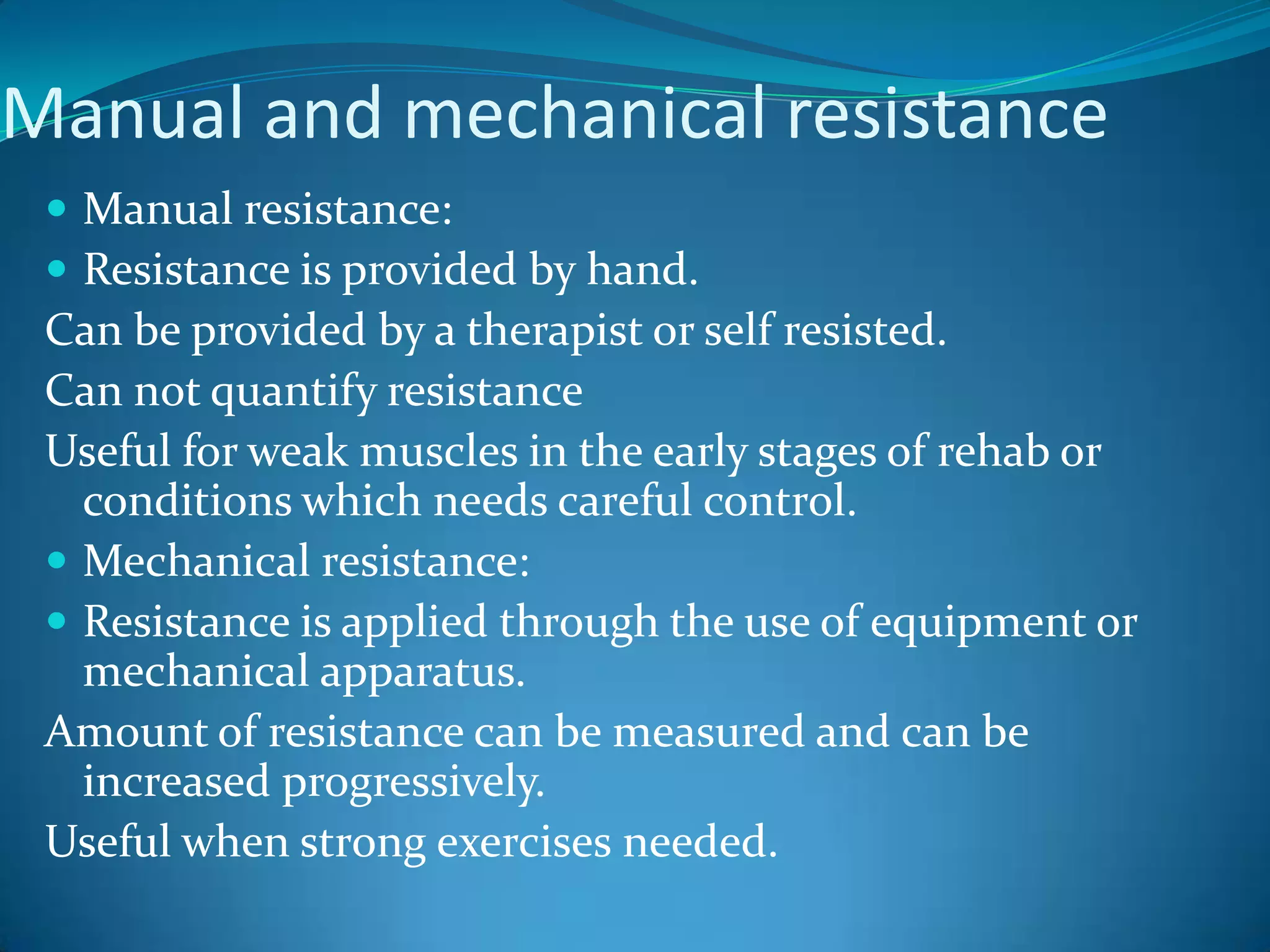 Resistance exercise | PPTX