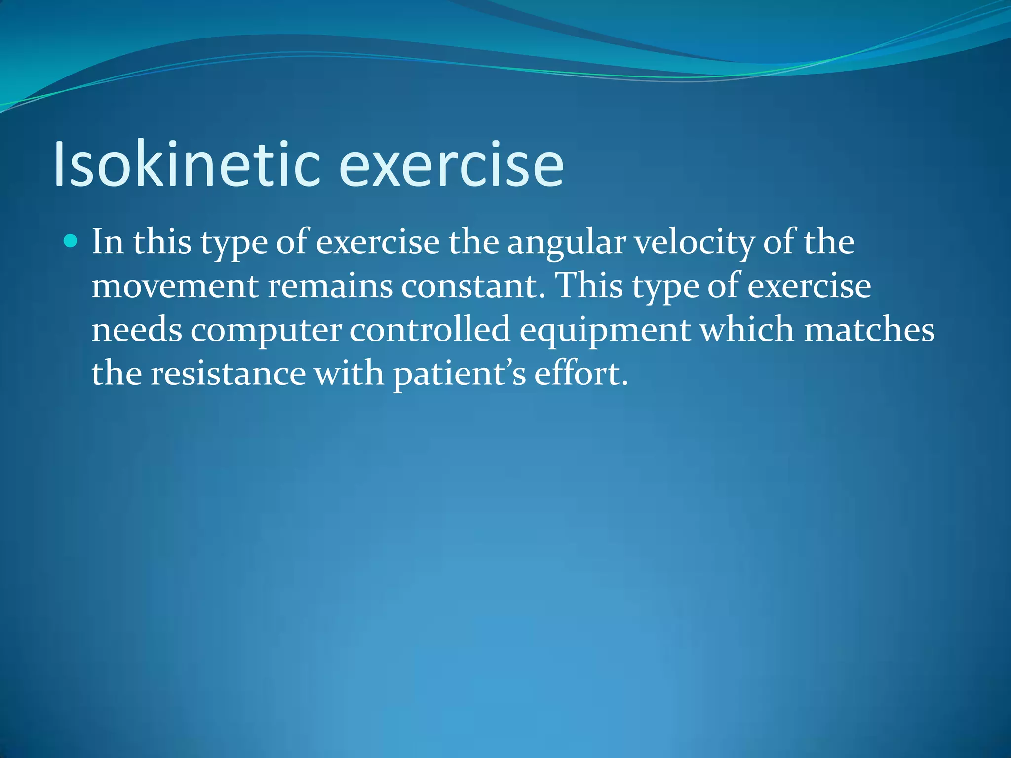 Resistance exercise | PPTX