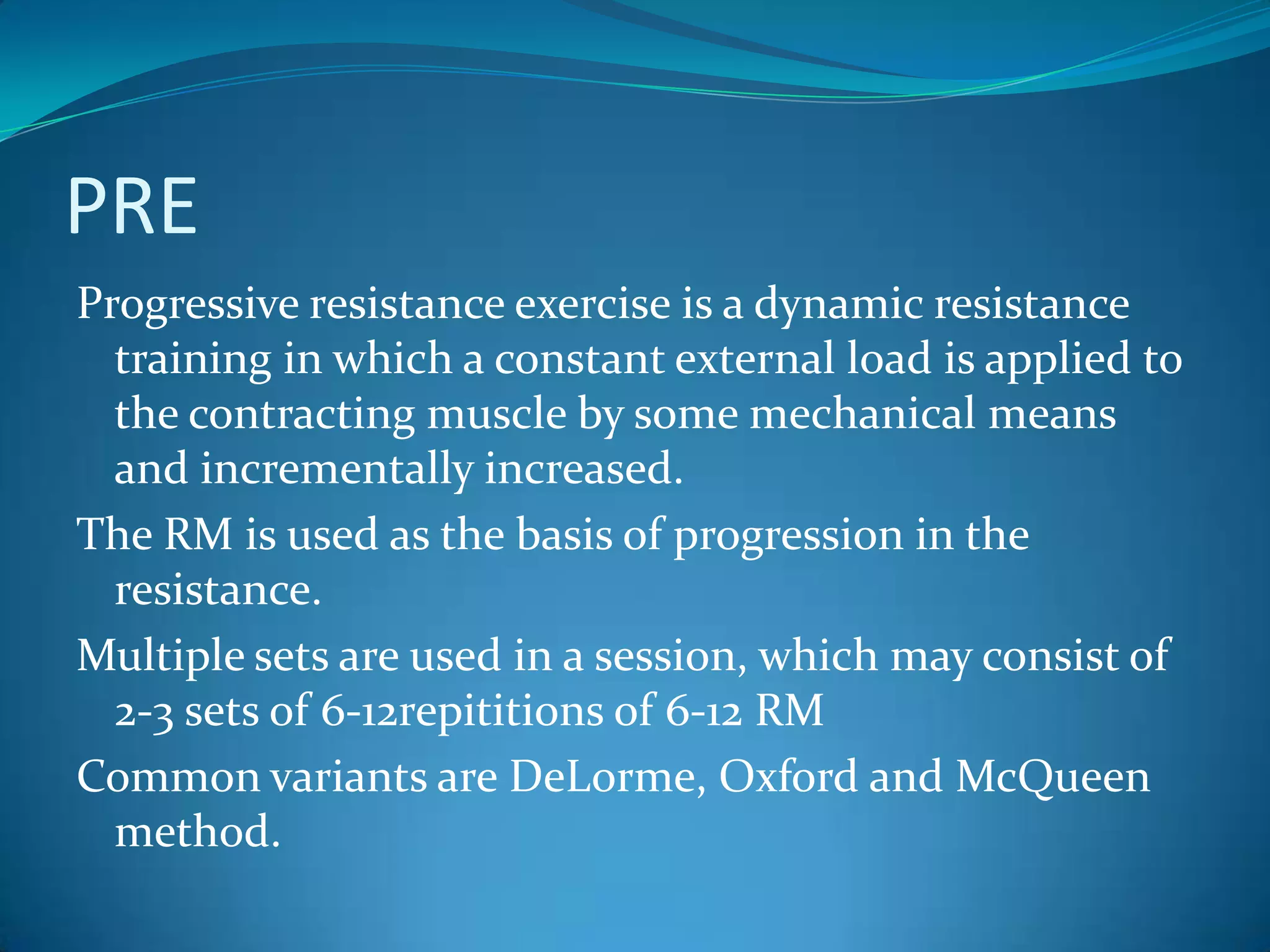 Resistance exercise | PPTX