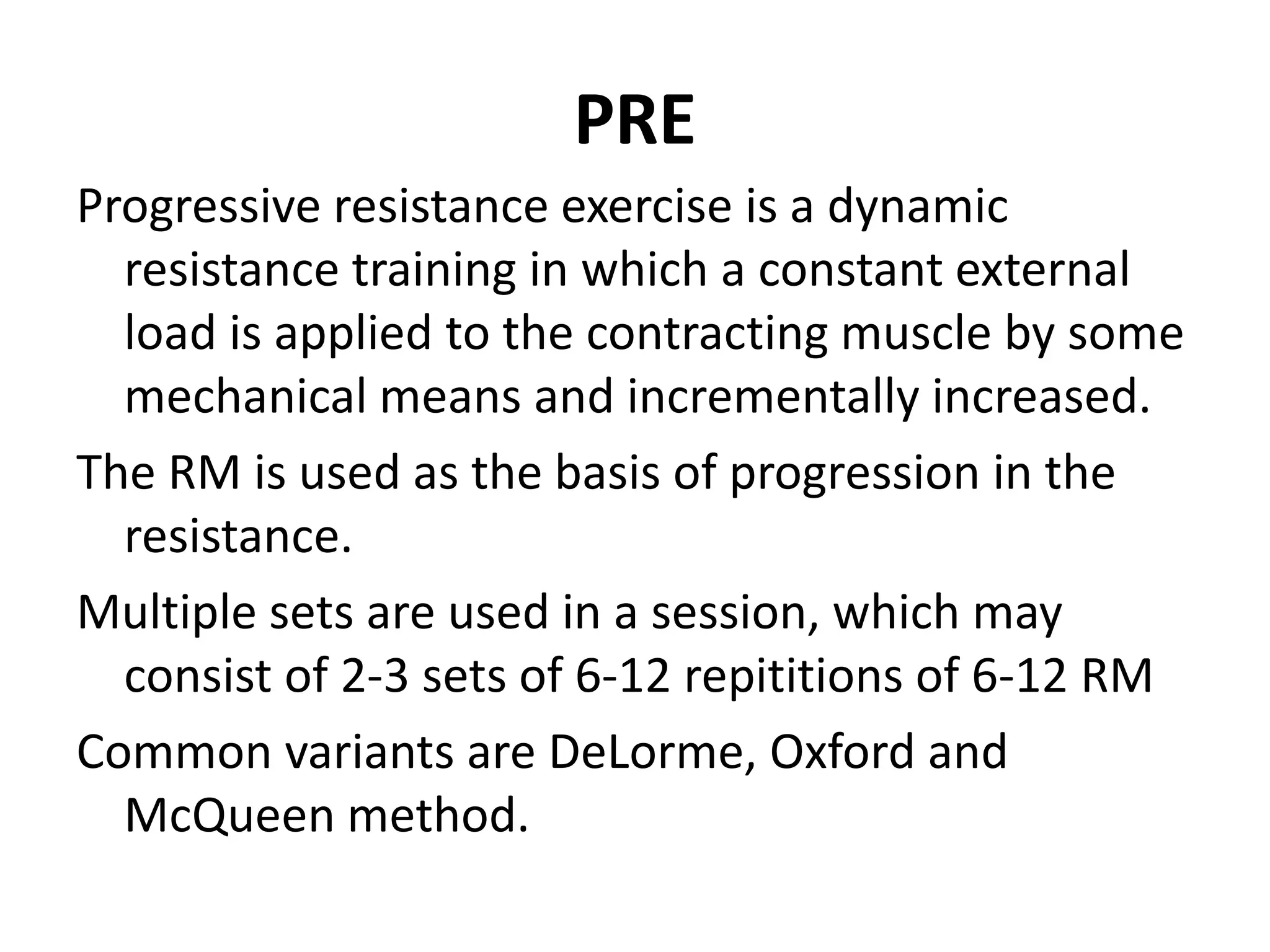 Resistance exercises | PPTX