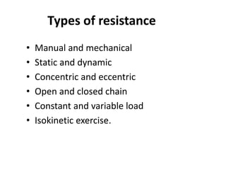 Resistance exercises | PPTX