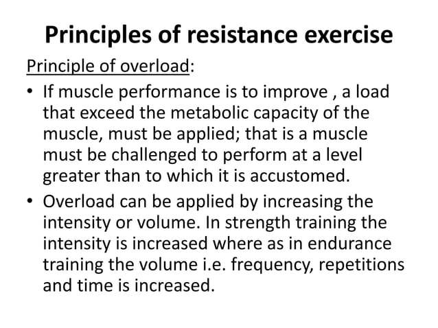 Resistance exercises | PPTX | Physical Therapy | Wellness
