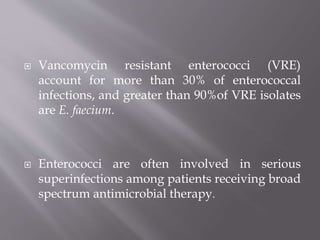 Resistance in enterococci | PPTX