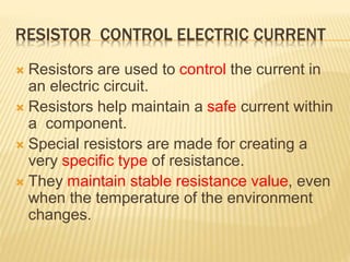 Resistance lesson 1 | PPTX