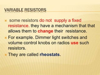 Resistance lesson 1 | PPTX