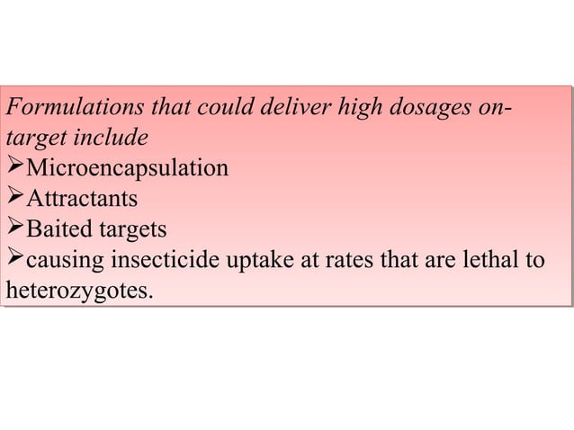 INSECTICIDE RESISTANCE MANAGEMENT STRATEGY-NAIK | PPT