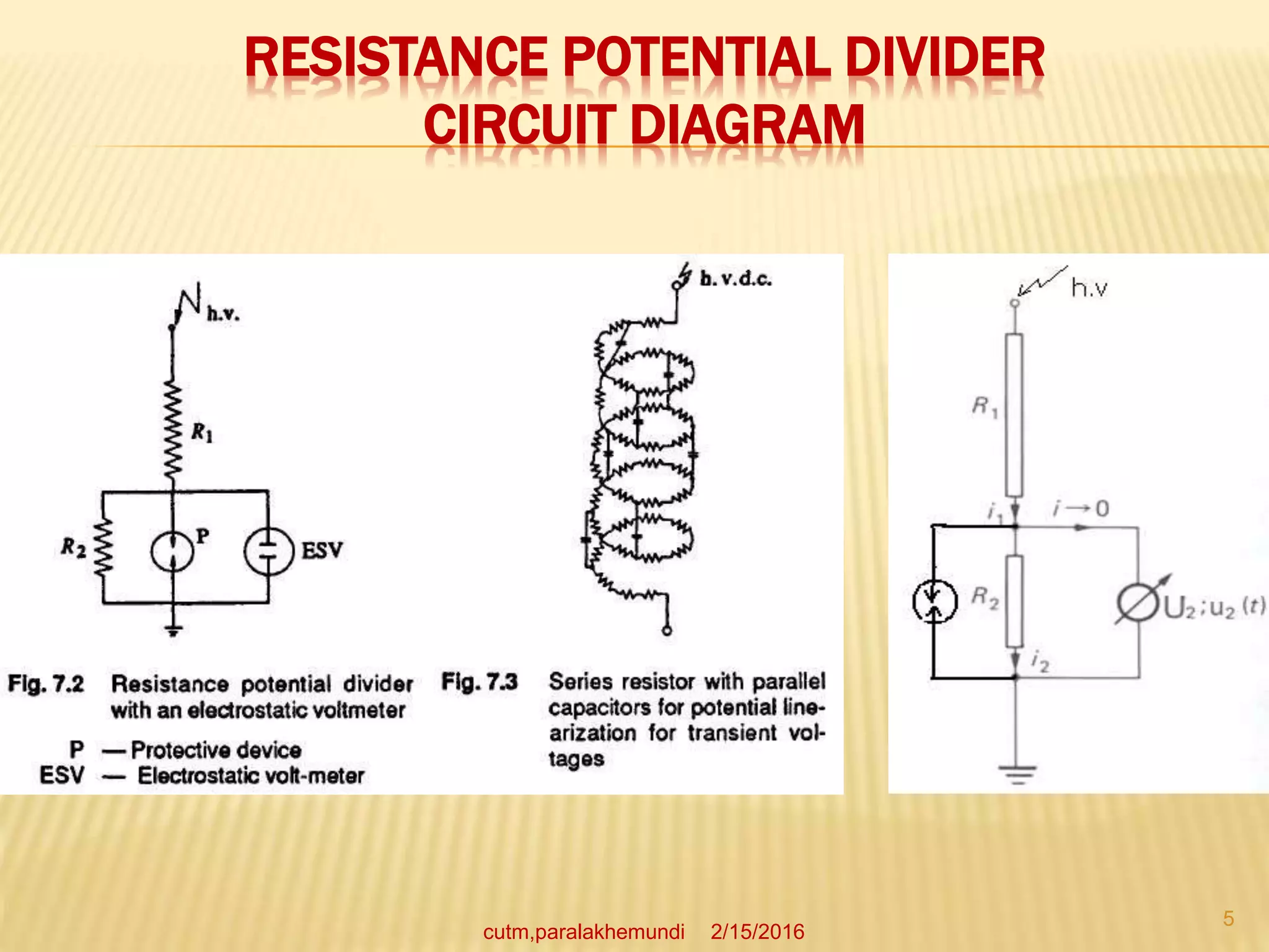 Resistance Potential Divider PPTX