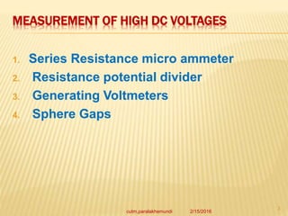 Resistance potential divider | PPTX
