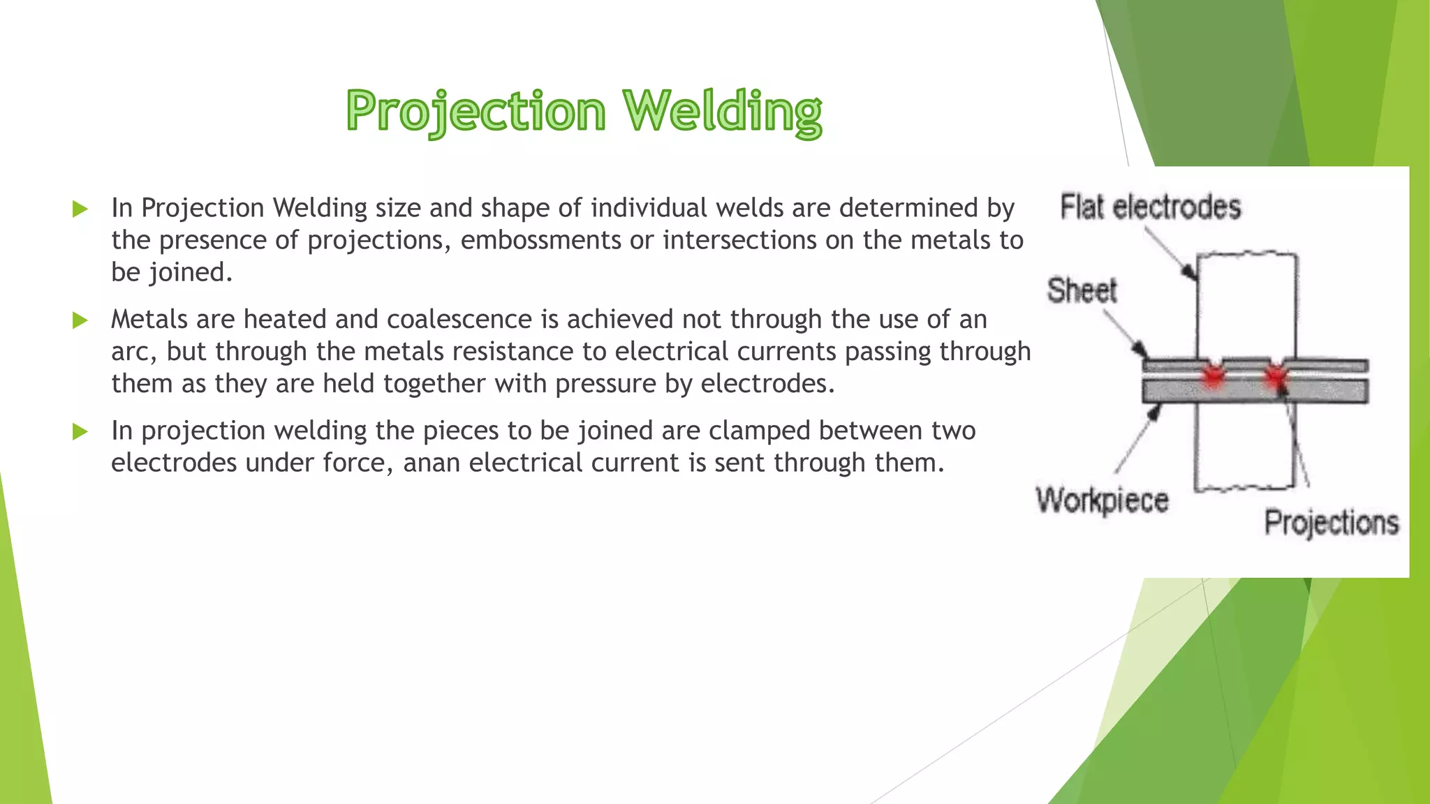 Resistance projection welding | PPTX | Chemistry | Science