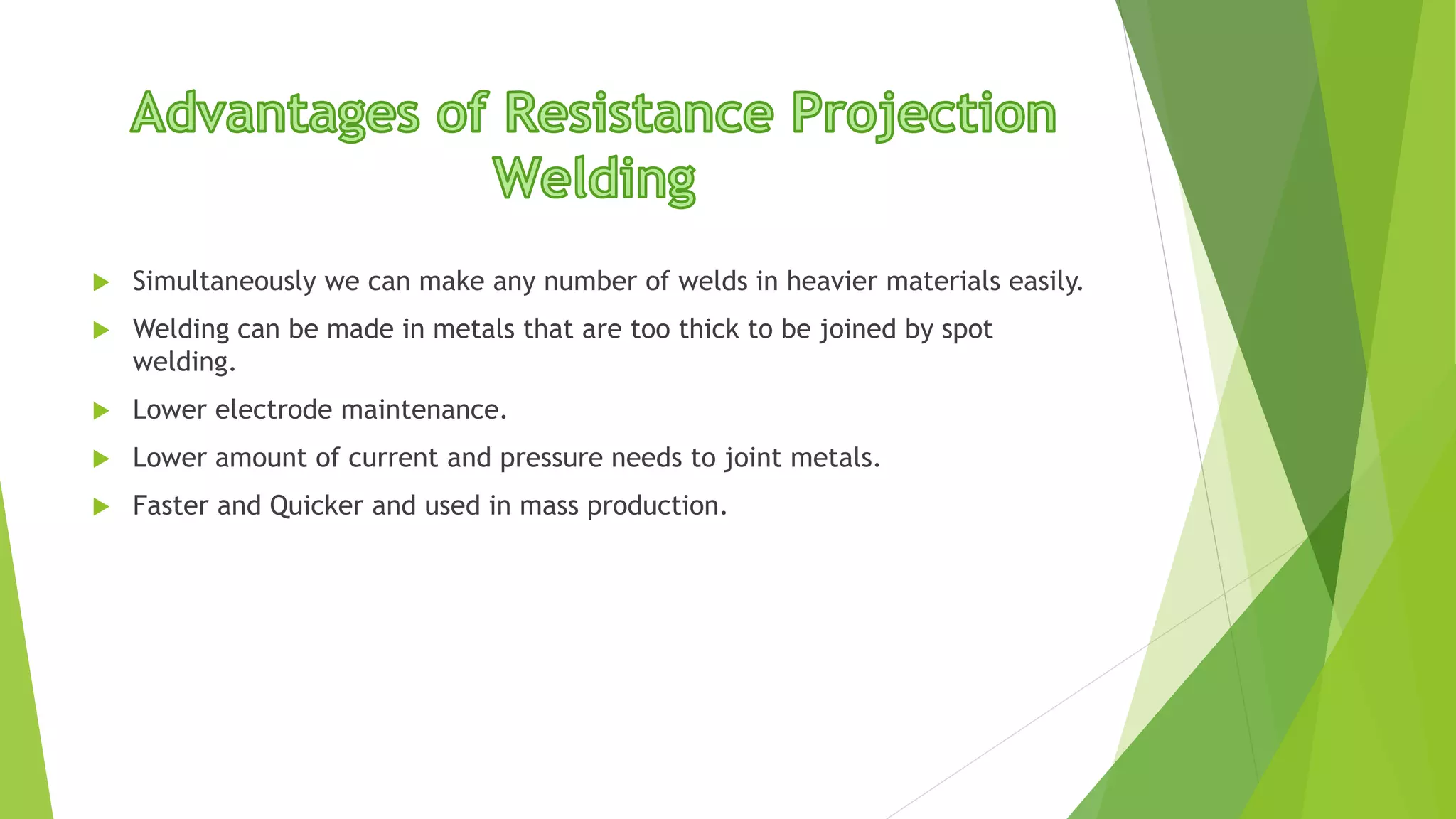 Resistance projection welding | PPTX | Chemistry | Science