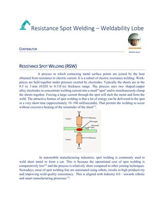 Resistance Spot Welding - Process Optimization using Lobe Curve Generator | PDF