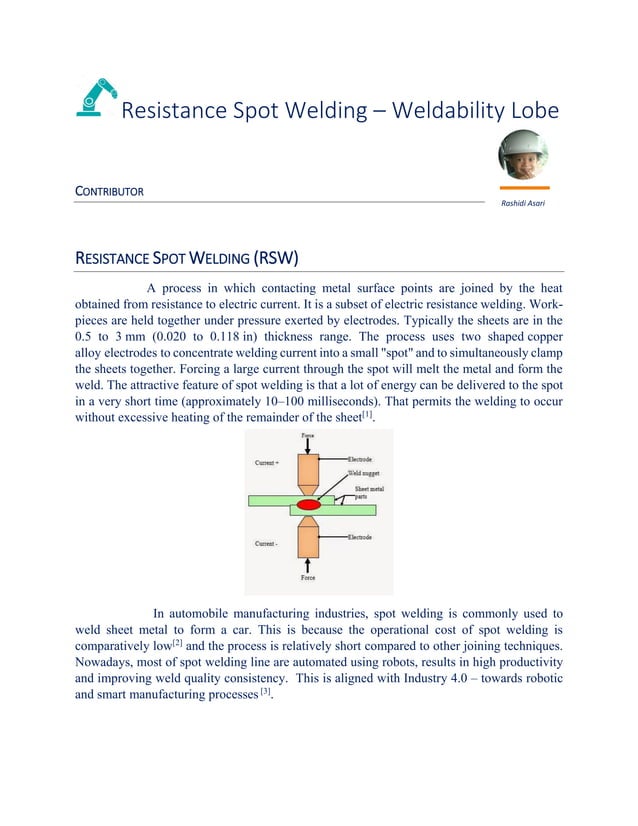 Resistance Spot Welding - Process Optimization using Lobe Curve Generator | PDF