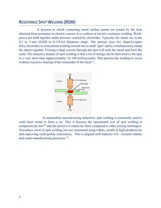 Resistance spot welding - impact of process parameters on weld nugget ...