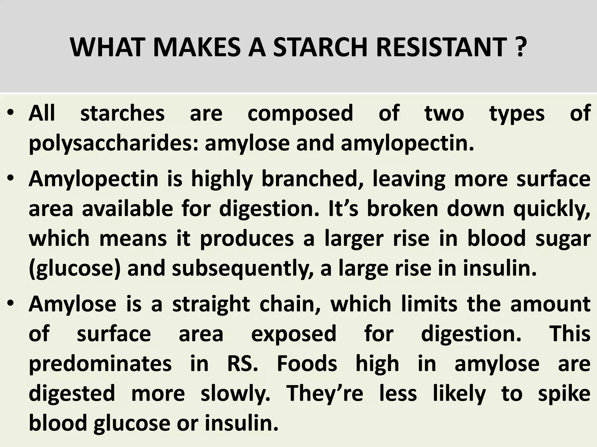 Resistance starch presentation | PPTX | Endocrine and Metabolic ...