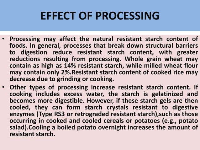 Resistance starch presentation | PPTX | Endocrine and Metabolic ...