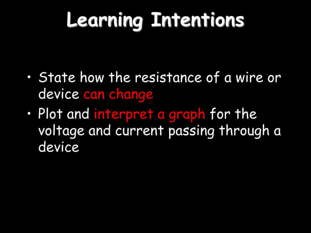 Resistance | PPT | Chemistry | Science