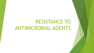 Pharmacology; Resistance to Antimicrobial Agents | PPTX