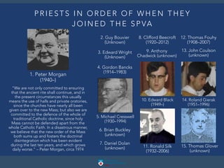 Resistance to the Second Vatican Council: The Spread of Unauthorised ...