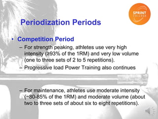 Resistance training periodization | PPTX
