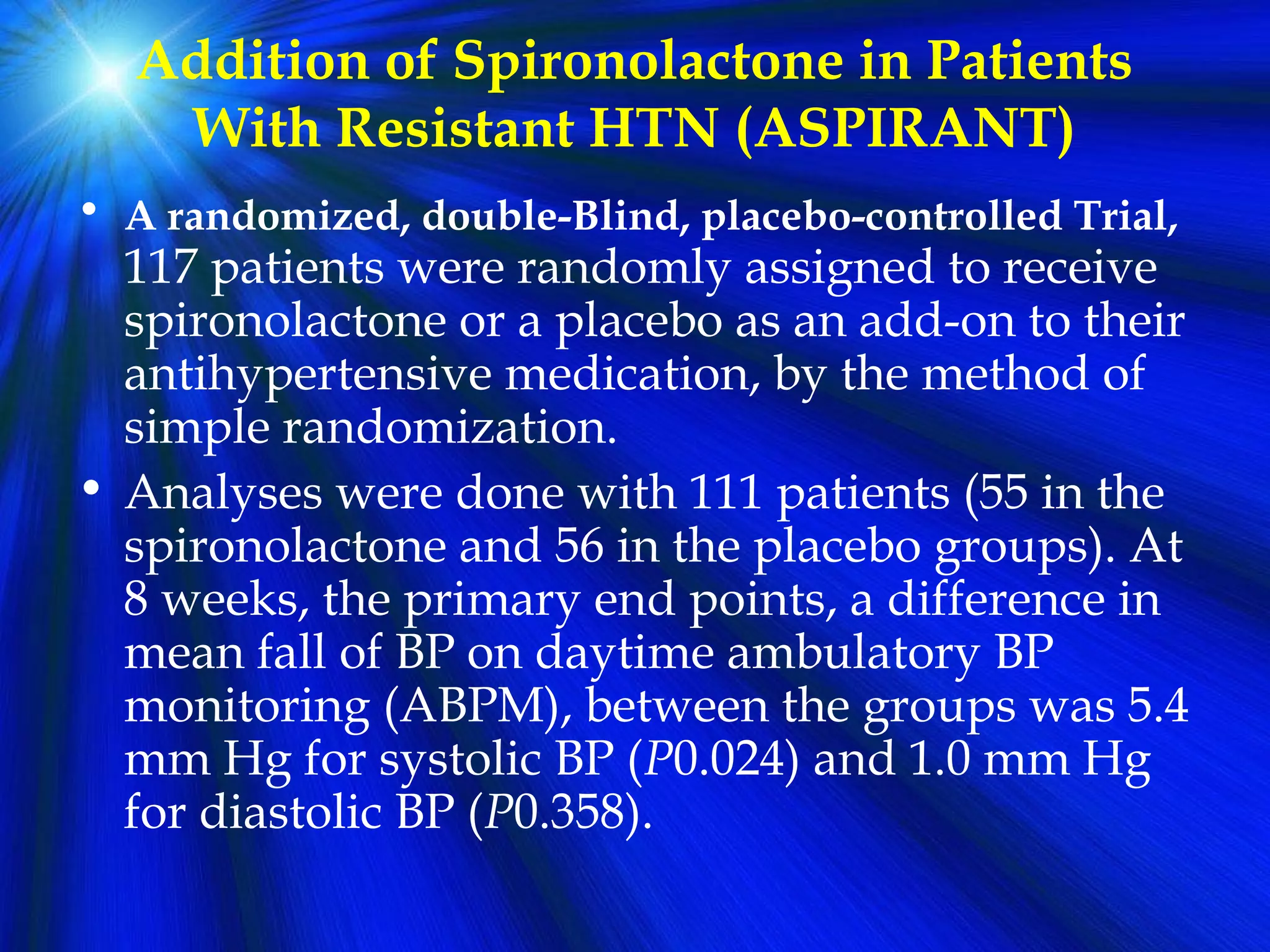 Resistant hypertension | PPT