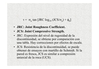 Resistencia de discontinuidades | PDF