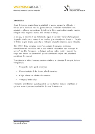 TRABAJO RESISTENCIA DE MATERIALES | DOCX