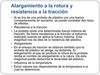 Modulo de tensión y flexión de los plásticos | PPTX