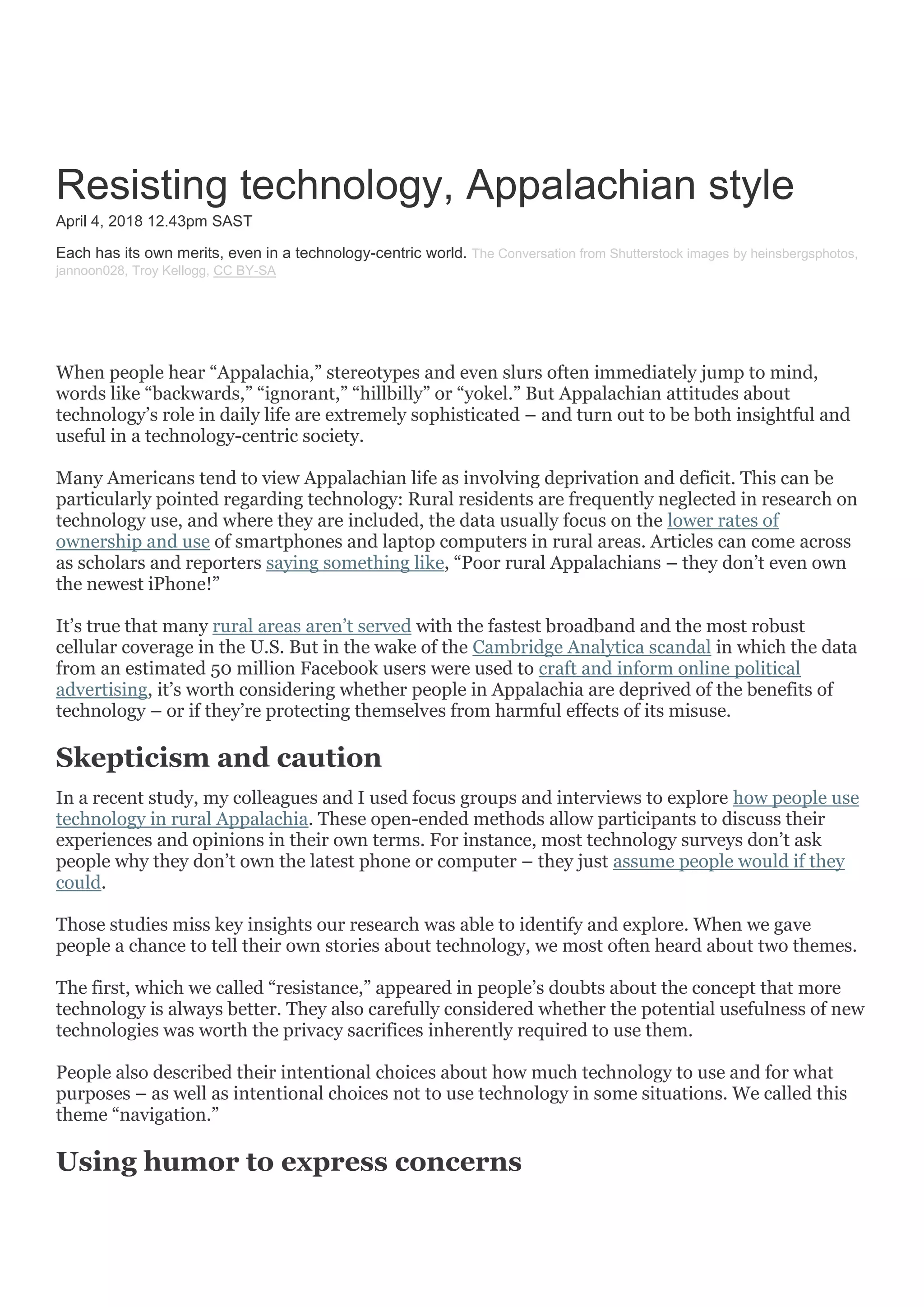 Resisting technology | PDF