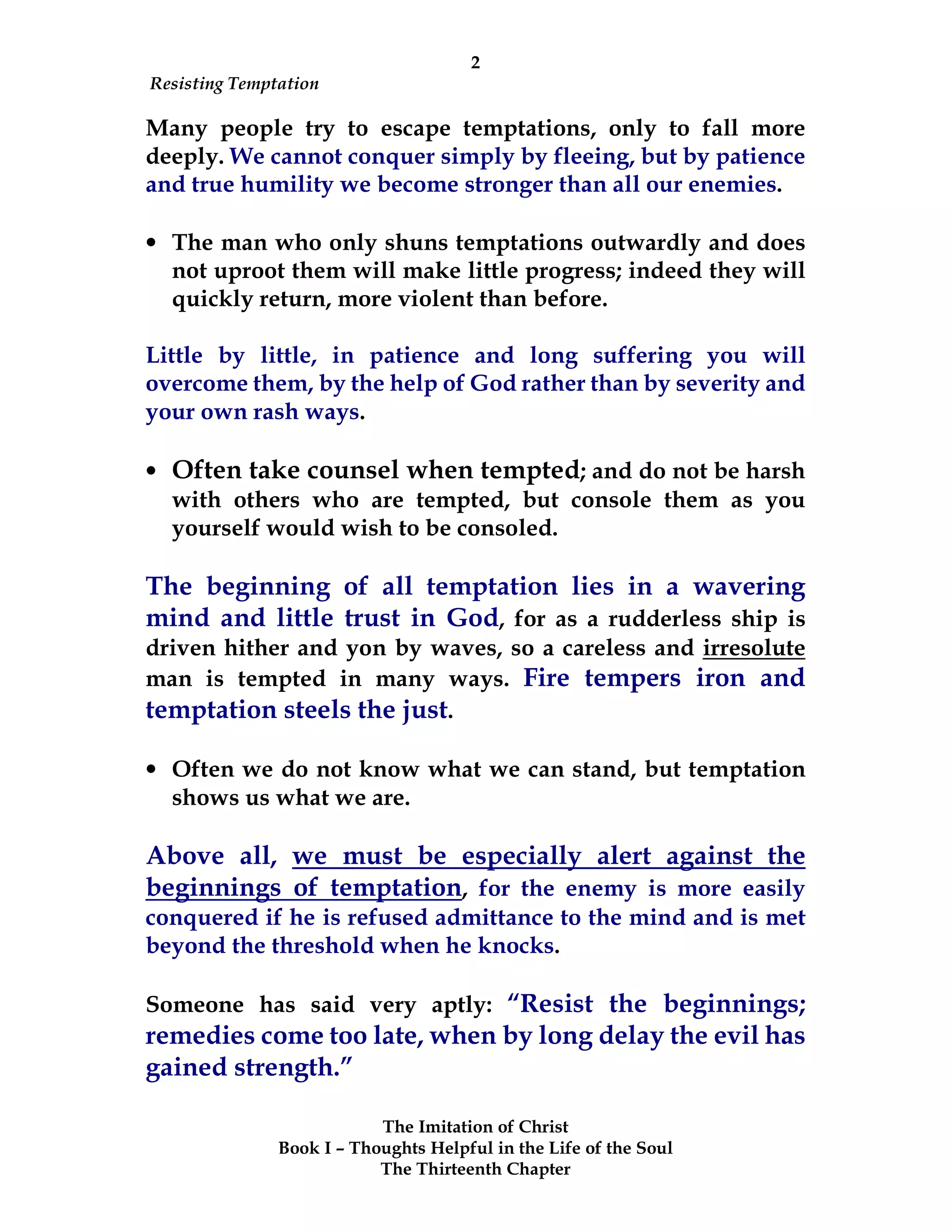 Resisting Temptation | PDF