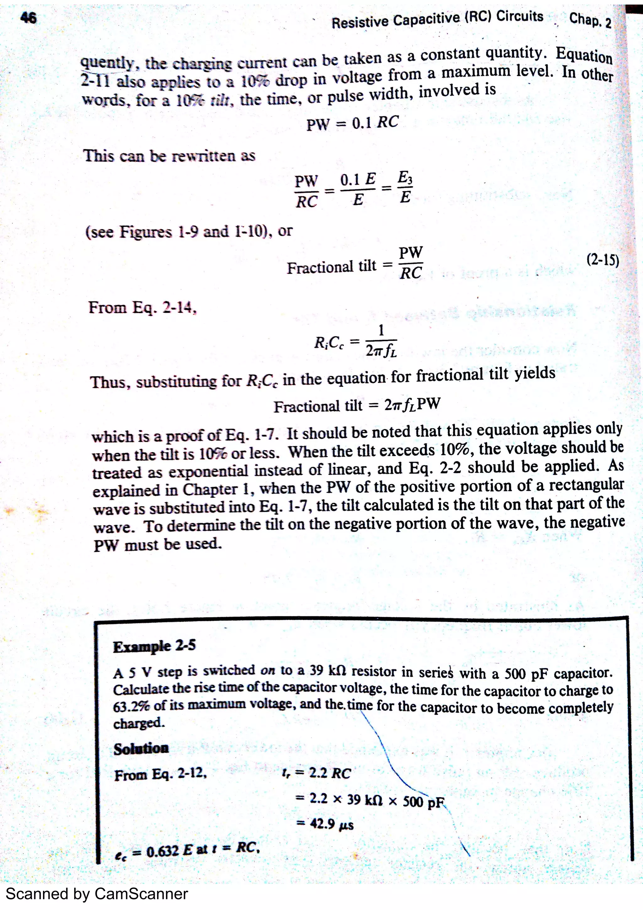 Resistive capacitive circuits | PDF
