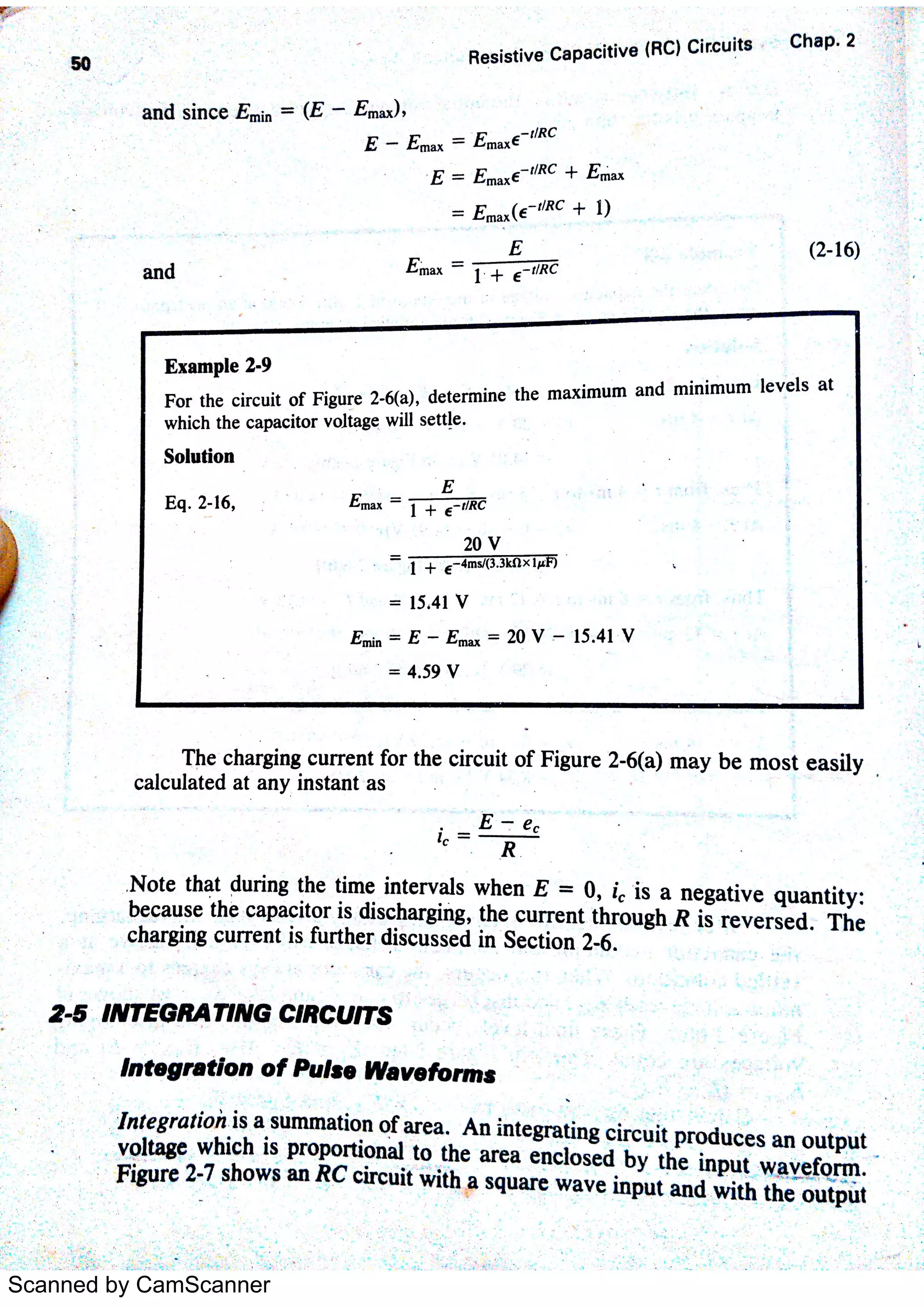 Resistive capacitive circuits | PDF