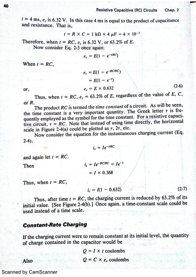 Resistive capacitive circuits | PDF