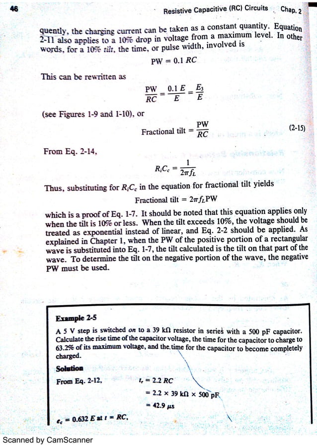 Resistive capacitive circuits | PDF