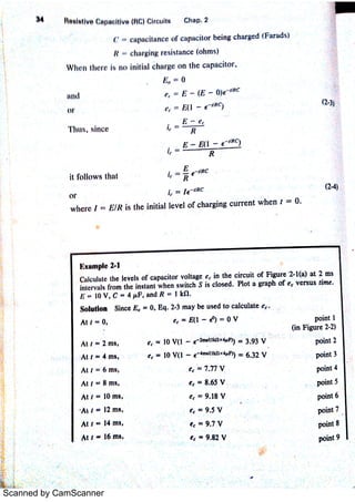 Resistive capacitive circuits | PDF