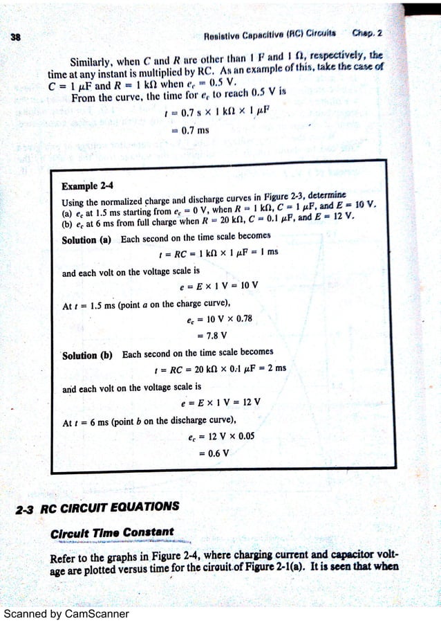Resistive capacitive circuits | PDF