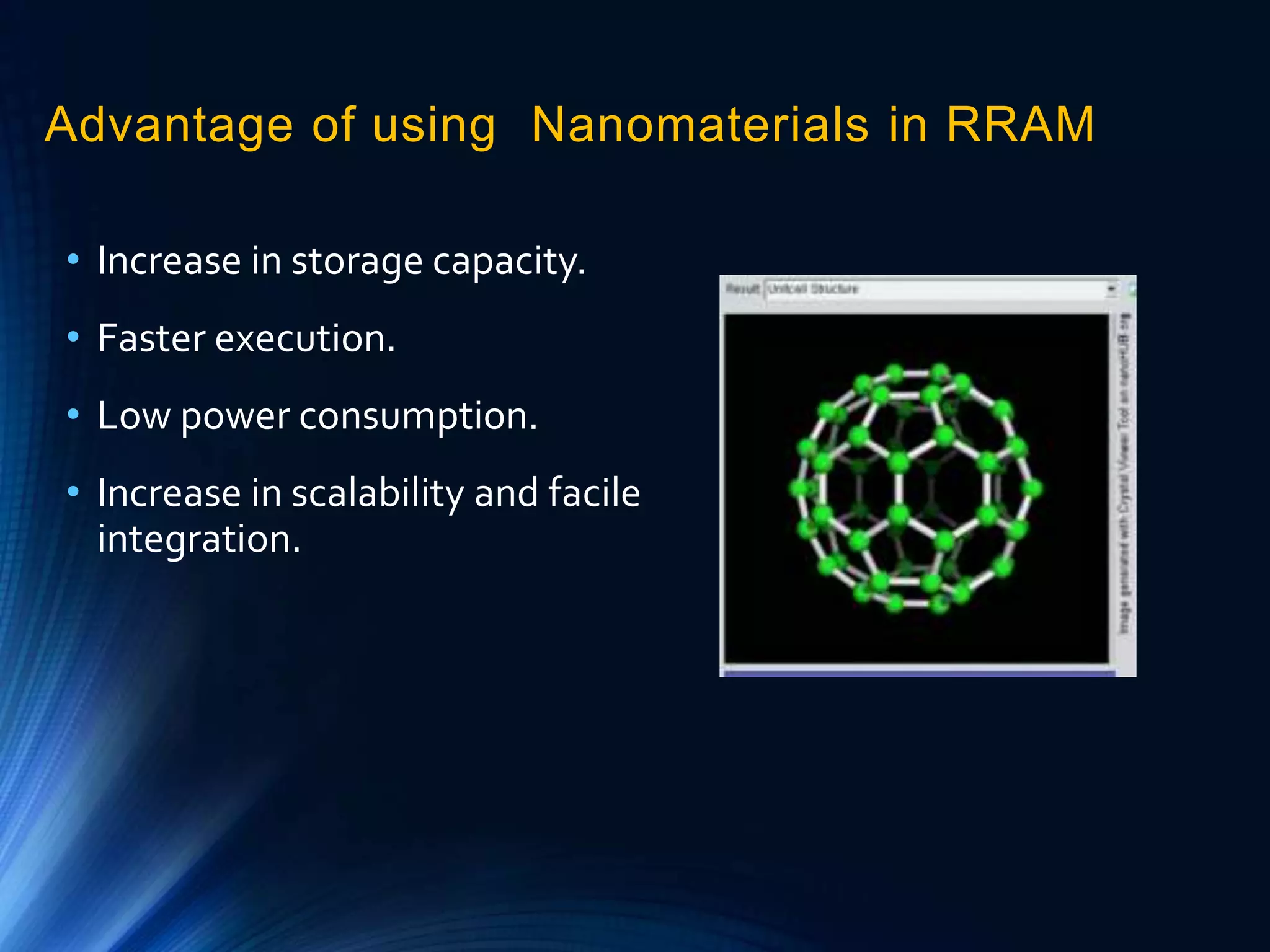 Resistive RAM using Nanomaterials | PPTX