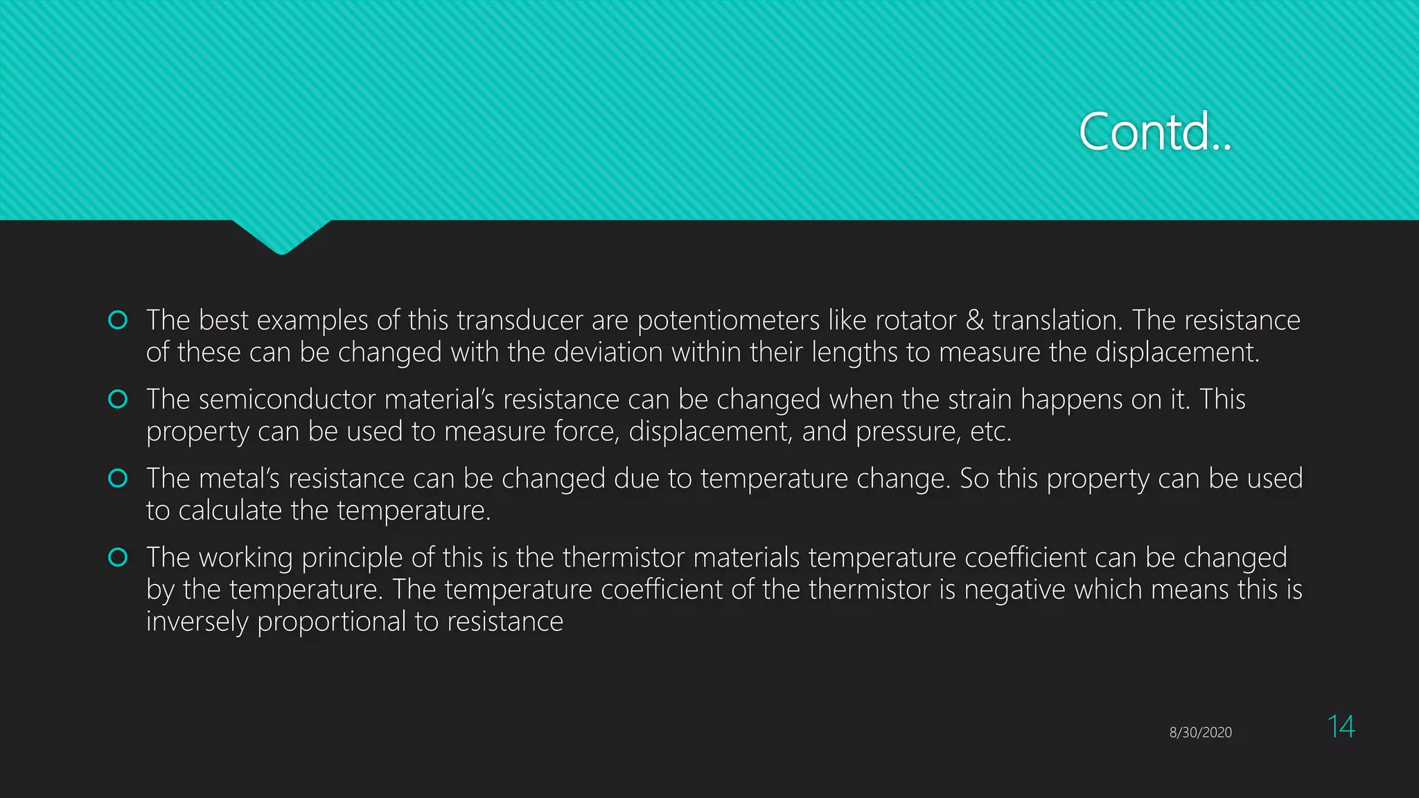 Resistive transducers and Strain Gauge | PPTX