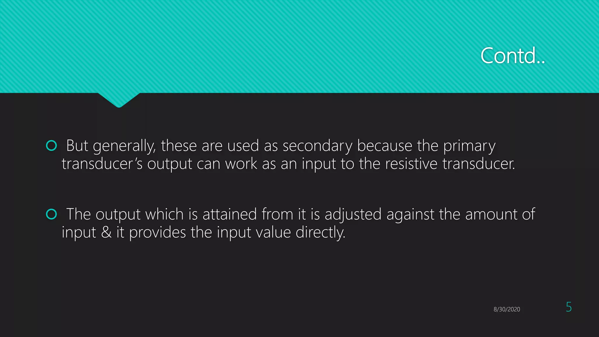 Resistive transducers and Strain Gauge | PPTX