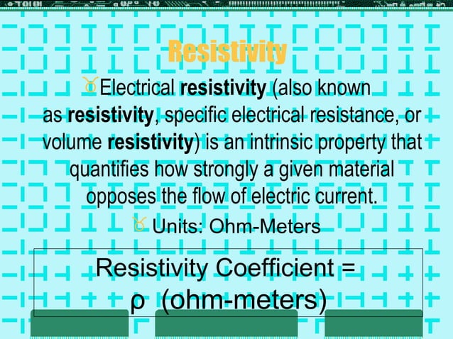 Resistivity | PPT