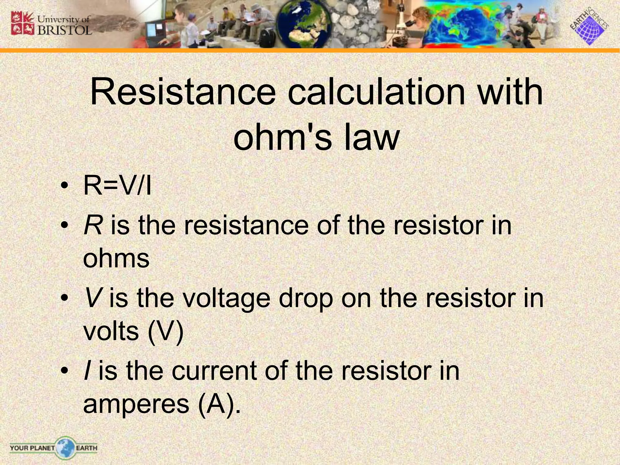 Resistivity method | PPT | Geology | Science