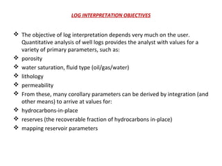 Resistivity log | PPT